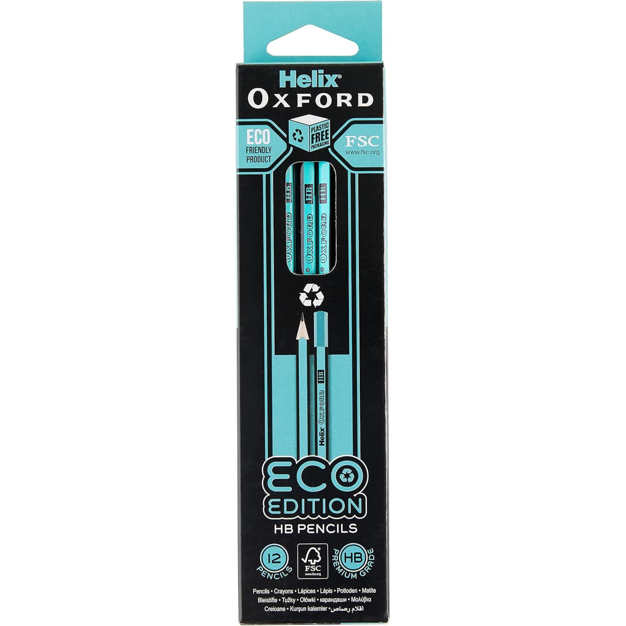 Helix Oxford Eco Pencils HB Lead - Box of 12