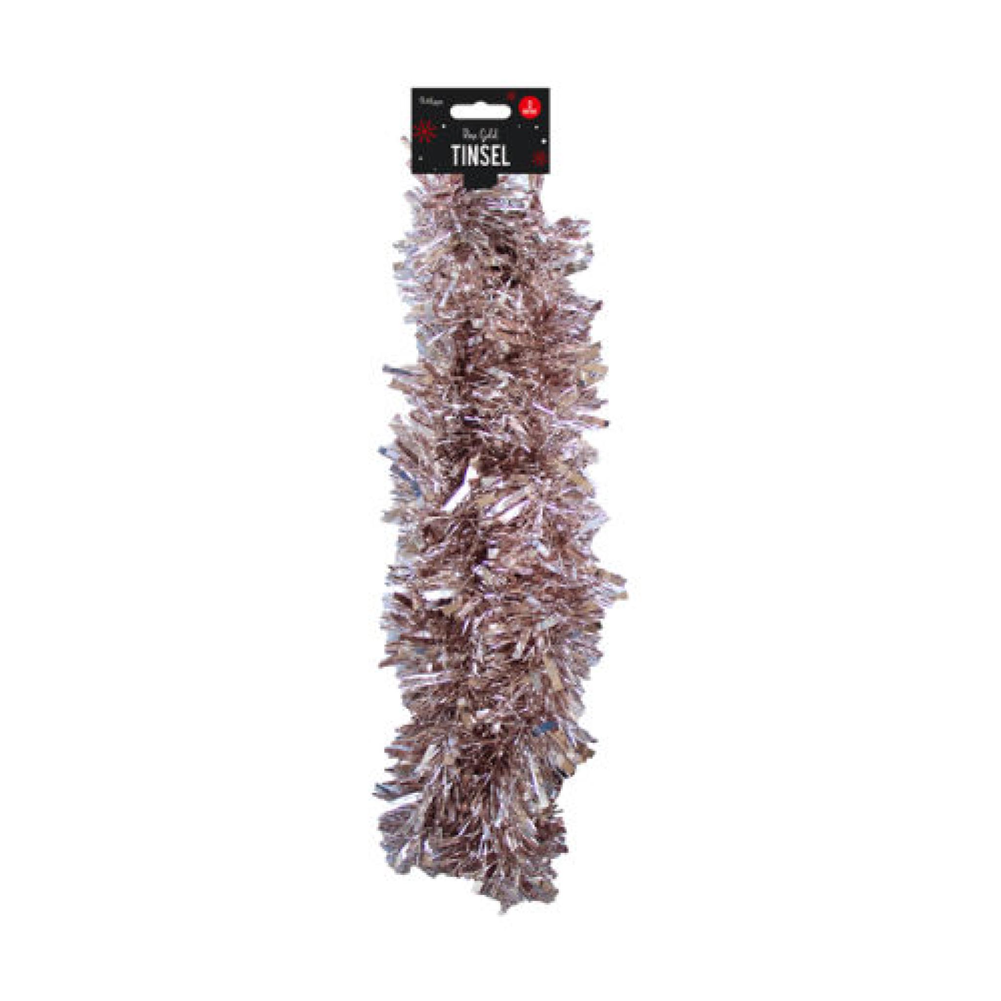 Gem Chunky Christmas Tinsel 2M - Rose Gold